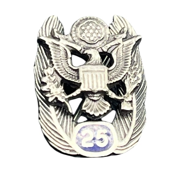 Jewelry | Sterling Silver Usa United States Army Military 25 Year Pin ...